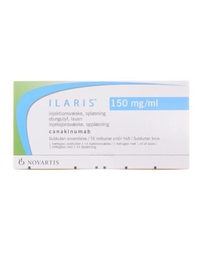 Ilaris 150 mg/ml injeksjonsvæske, oppløsning hetteglass 1 ml - Apotek 1
