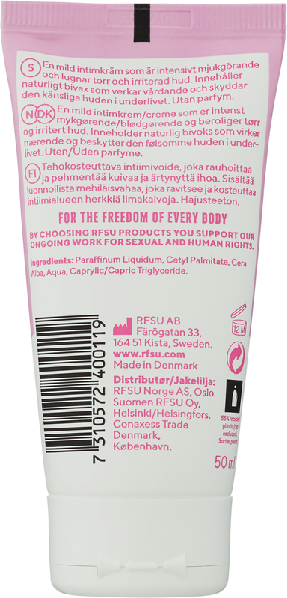 RFSU Intim Relief Balm intimkrem 50 ml - Apotek 1