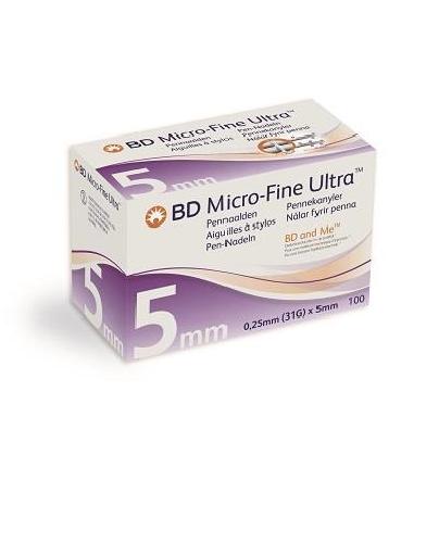 BD Micro-Fine Ultra 5mm pennekanyle 31G 100 stk - Apotek 1