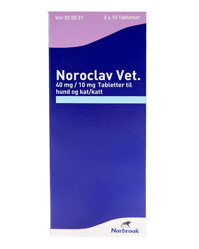 Noroclav vet tab 40/10mg - Apotek 1