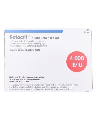 Retacrit Injeksjonsvæske, oppløsning i ferdigfylt sprøyte 10 000 IE/ml ...
