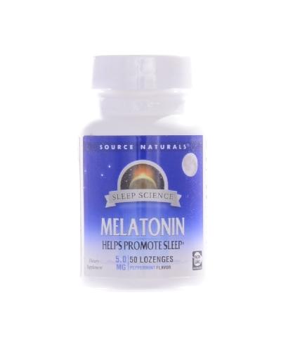 Melatonin source natural 5mg sugetabletter peppermynte 50 stk - Apotek 1