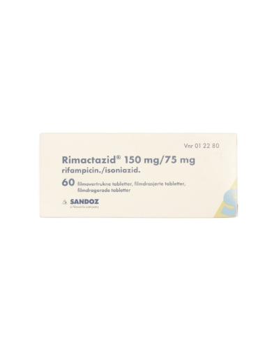 Rimactazid Tablett, filmdrasjert 150 mg/75 mg 60 stk - Apotek 1