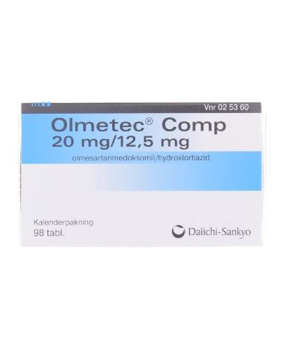 Olmetec Comp Tablett, filmdrasjert 20 mg/12,5 mg 98stk - Apotek 1