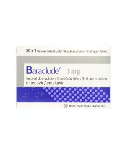 Baraclude Tablett, filmdrasjert 1 mg 30stk - Apotek 1
