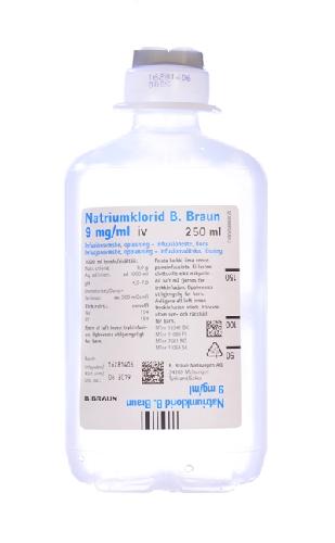 Natriumklorid B. Braun Infusjonsvæske, oppløsning 9 mg/ml 10x250 ml ...