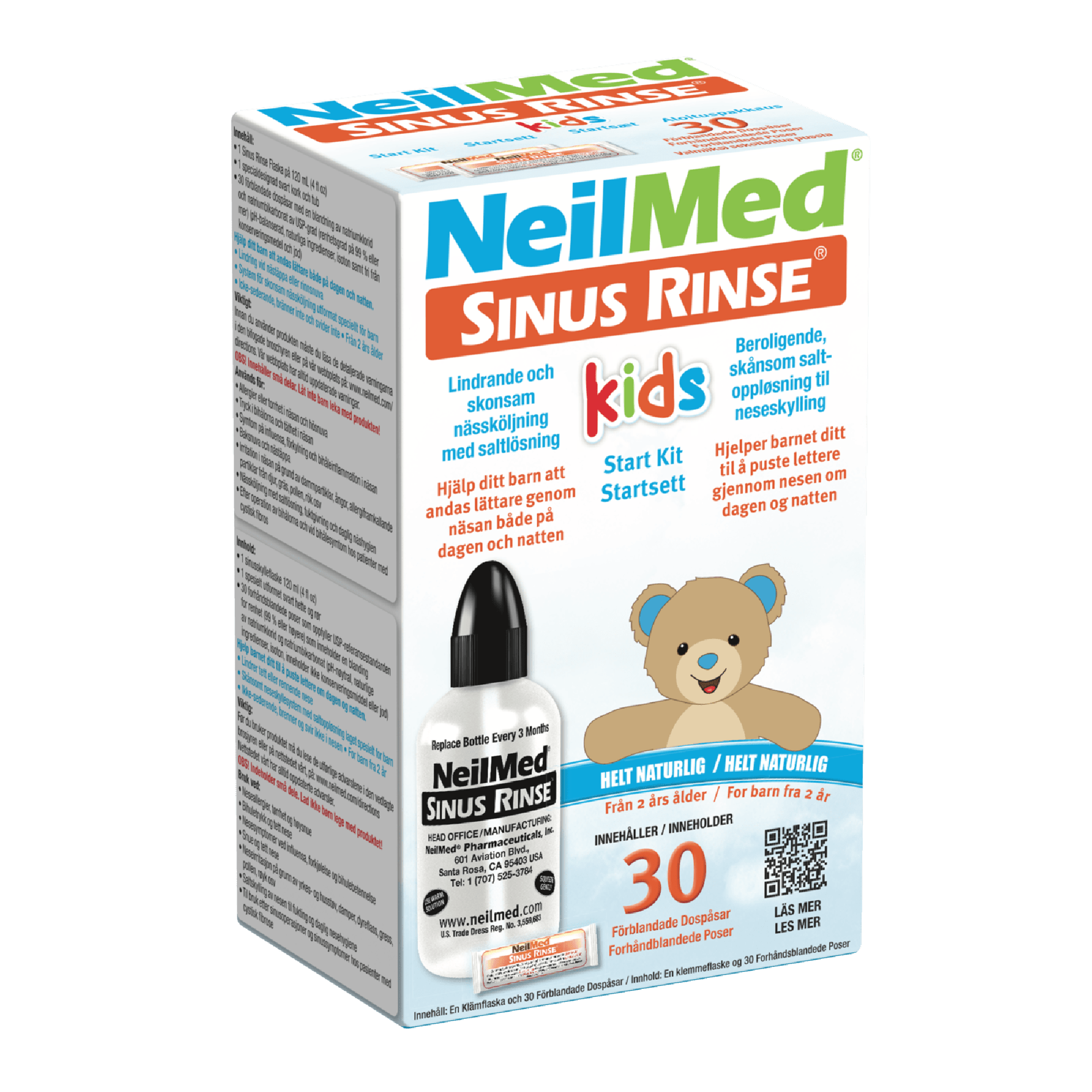 NeilMed Sinus Rinse Kids neseskyller og 30 poser salt 1 sett - Apotek 1