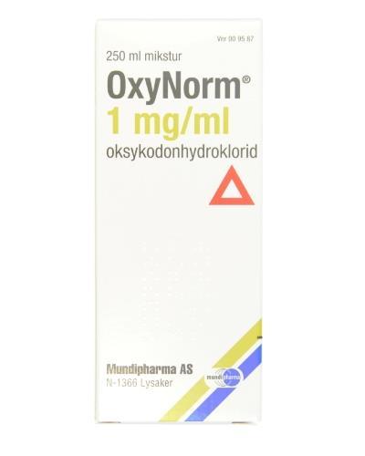 OxyNorm Mikstur, oppløsning 1 mg/ml 250 ml - Apotek 1