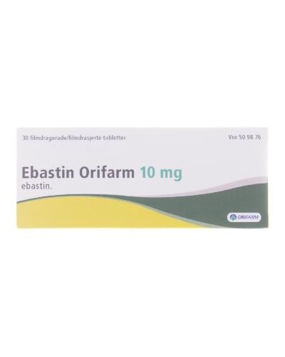Ebastin Orifarm Tablett, filmdrasjert 10 mg 30 stk - Apotek 1