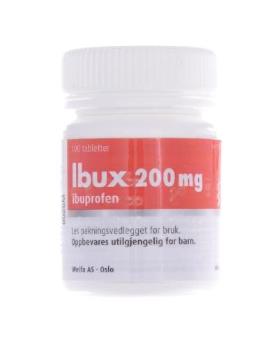 Ibux 200 mg filmdrasjerte tabletter 100 stk - Apotek 1
