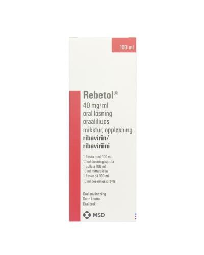 Rebetol Mikstur, oppløsning 40 mg/ml 100ml - Apotek 1