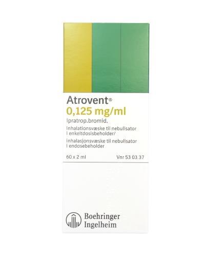 Atrovent 0,125 mg/ml inhalasjonsvæske til nebulisator, oppløsning 60x2 ...