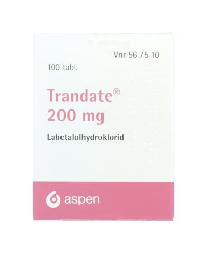 Trandate Tablett, filmdrasjert 200 mg 100 stk - Apotek 1