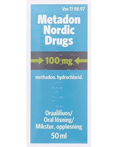 Metadon Nordic Drugs Mikstur, oppløsning 100 mg 50 ml - Apotek 1