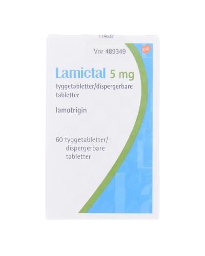Lamictal dispergerbar 5 mg tabletter 60 stk - Apotek 1