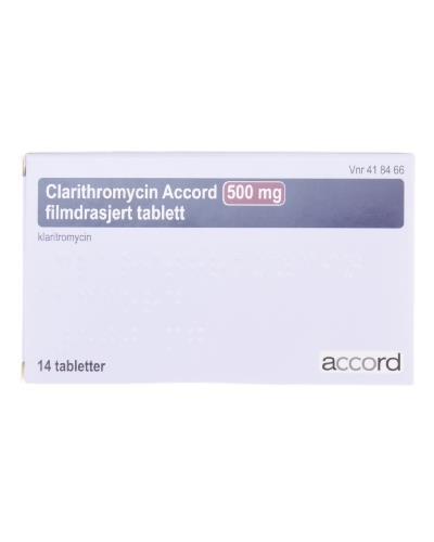 Clarithromycin Accord Healthcare 500 mg tabletter 14 stk - Apotek 1