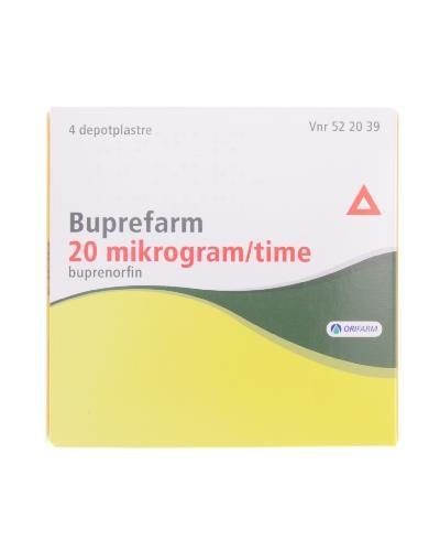 Buprefarm 20 mikrog/time depotplaster 4 stk - Apotek 1