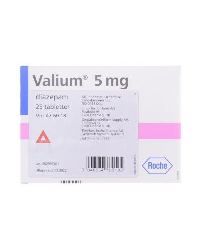 Valium Orifarm 5 mg tabletter 25stk - Apotek 1