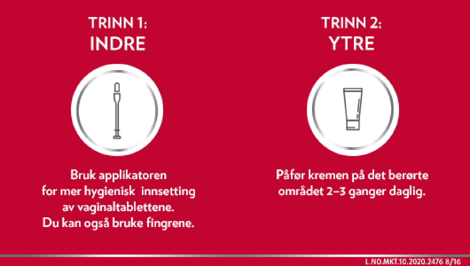 Canesten 500 mg vaginaltablett og 10 mg/g krem 1stk+20g - Apotek 1