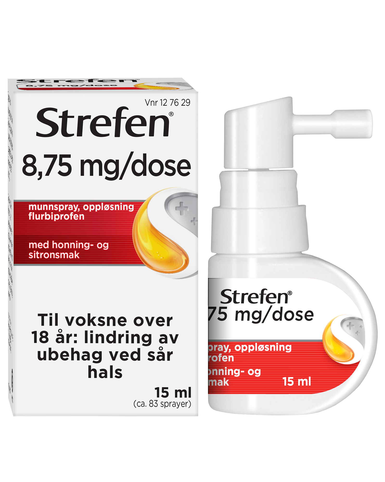 Strefen 8,75 mg/dose munnspray honning og sitron 15 ml - Apotek 1