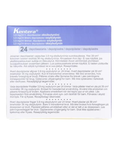Kentera Depotplaster 3,9 mg/24 timer 24x1stk - Apotek 1