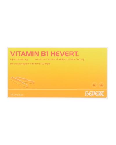 Vitamin B1 200mg/2ml injeksjon 10x2 mlamp - Apotek 1