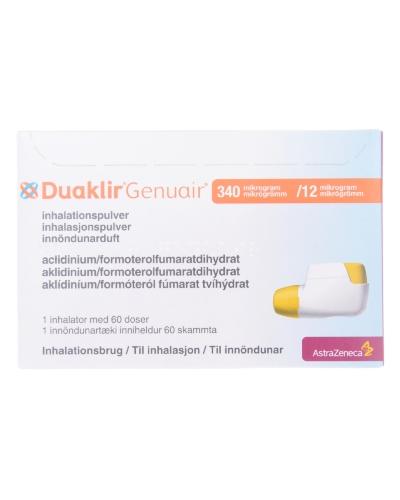 Duaklir Genuair Inhalasjonspulver 340 mikrog/12 mikrog 60 doser - Apotek 1