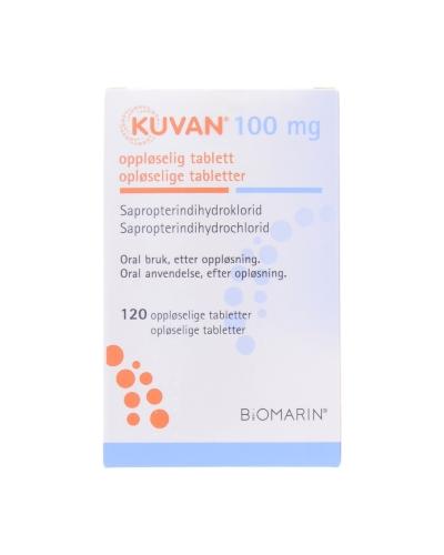 Kuvan Oppløselig tablett 100 mg 120 stk - Apotek 1