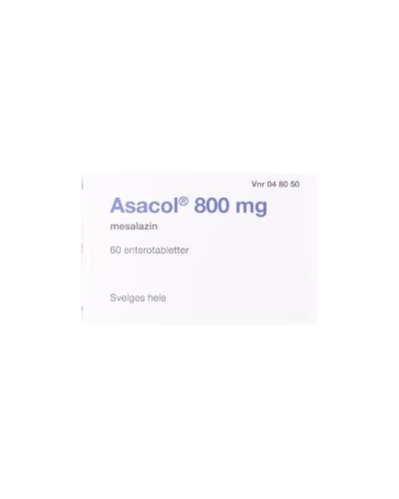 Asacol Enterotablett 800 mg 60 stk - Apotek 1