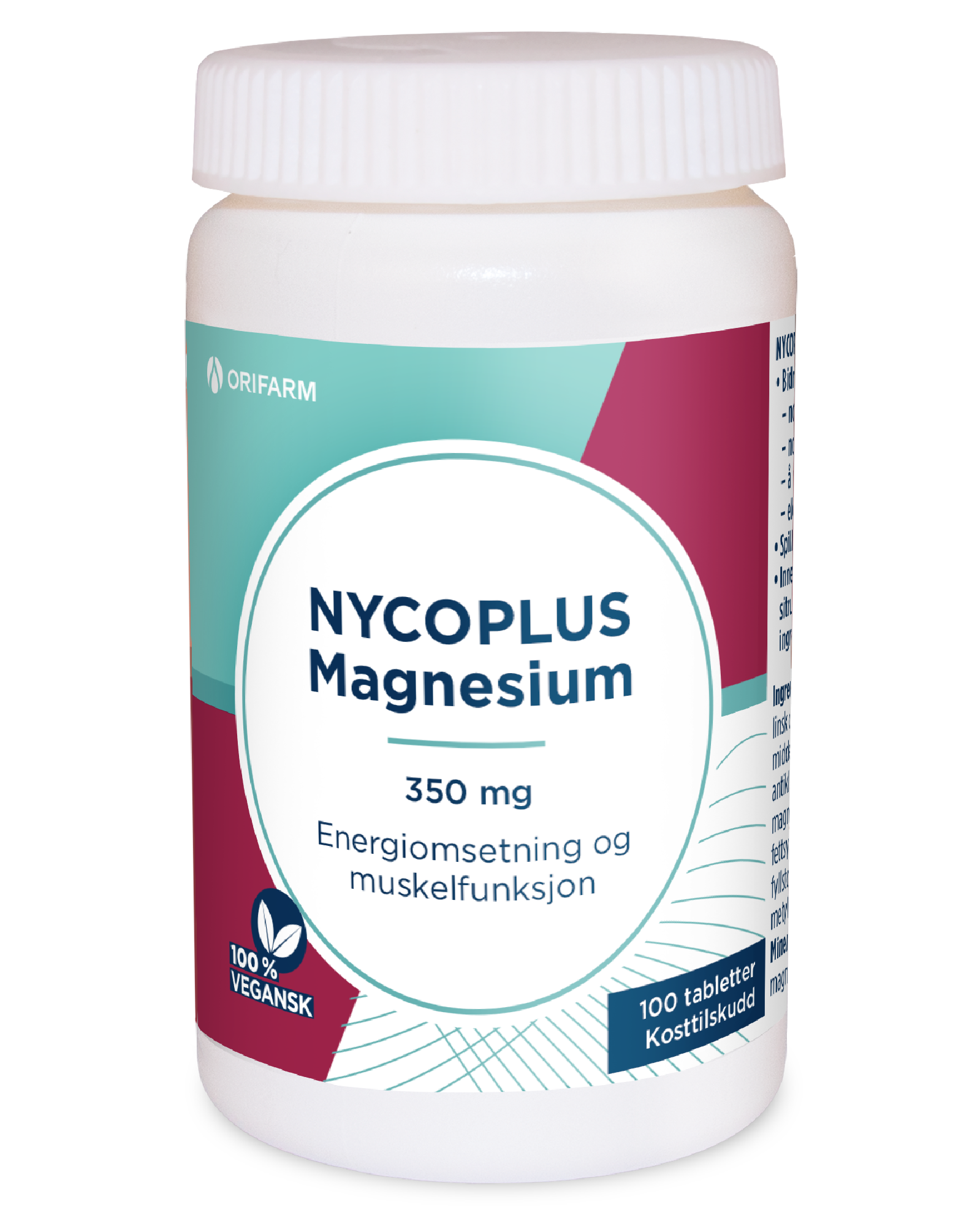 Nycoplus Magnesium 350mg tabletter 100 stk - Apotek 1