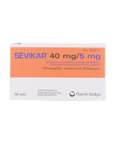 Sevikar Tablett, filmdrasjert 40 mg/5 mg 98stk - Apotek 1