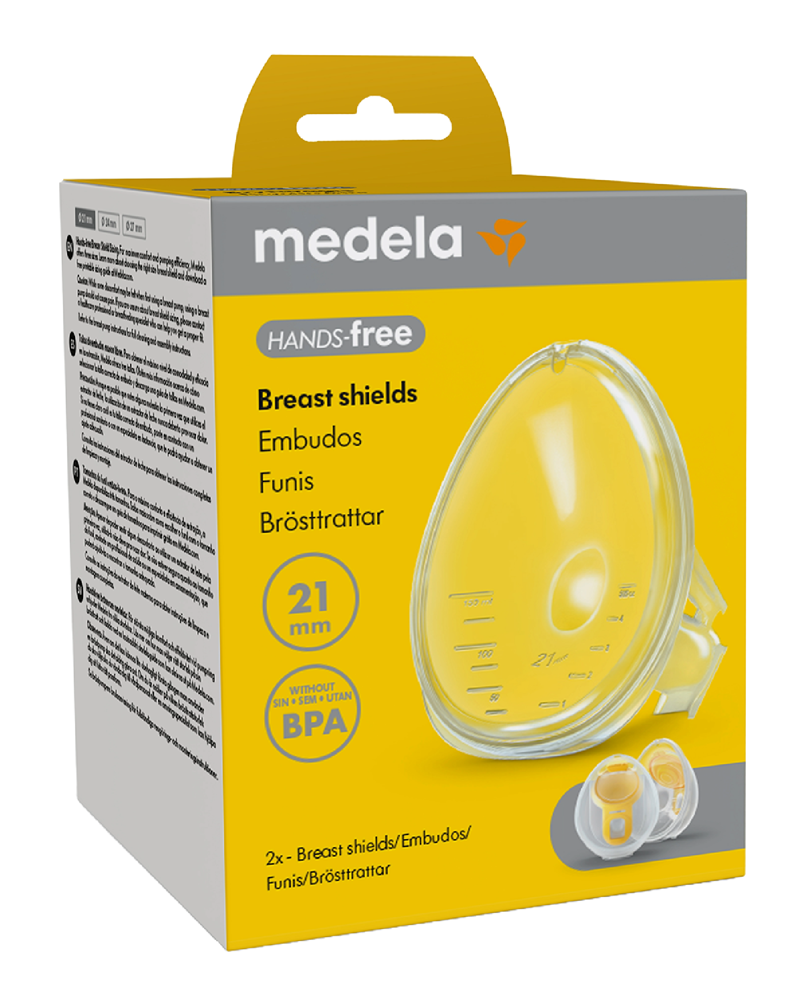 Medela Hands-free brysttrakt 21 mm 1 par - Apotek 1