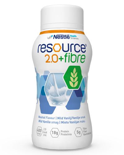 Resource 2,0+Fibre næringsdrikk fiber nøytral 4x200ml - Apotek 1