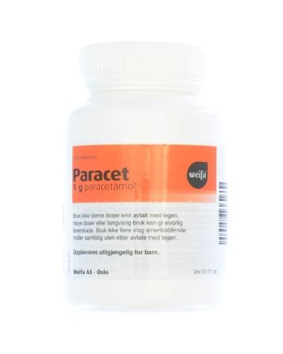 Paracet 1 g tabletter 100 stk - Apotek 1