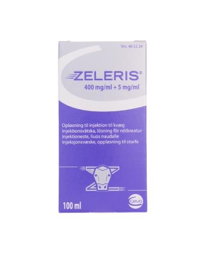Zeleris 400 mg/ml+5 mg/ml injeksjonsvæske, oppløsning til storfe ...