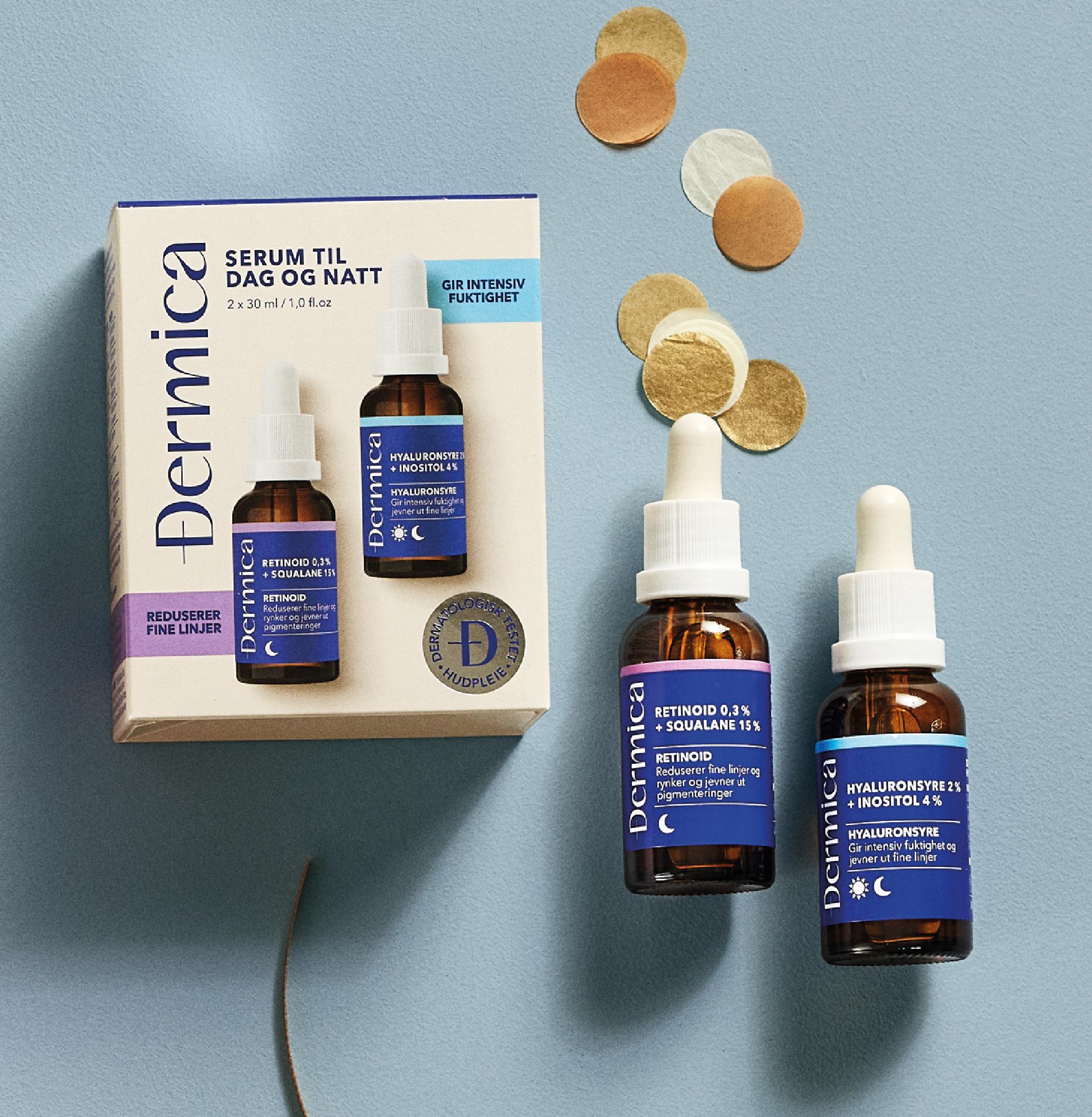 Dermica gavesett ansiktsserum 2 x 30 ml - Apotek 1