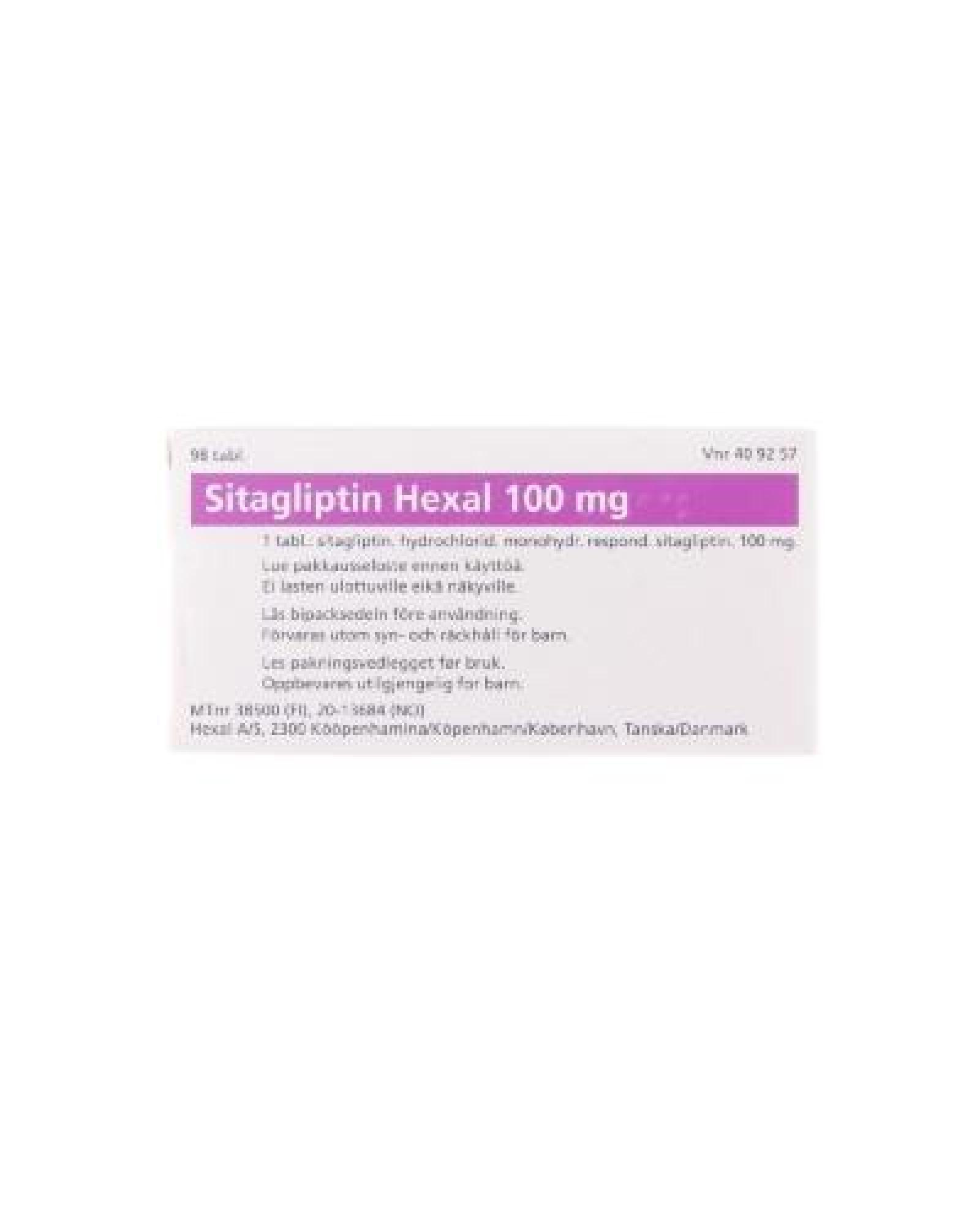 Sitagliptin hexal tab 100mg - Apotek 1