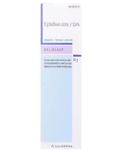 Epiduo 0,1 %/2,5 % gel flerdosebeholder med pumpe 60 g - Apotek 1