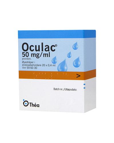 Oculac 50mg/ml øyedråper i endosebeholder 20x0,4 ml - Apotek 1