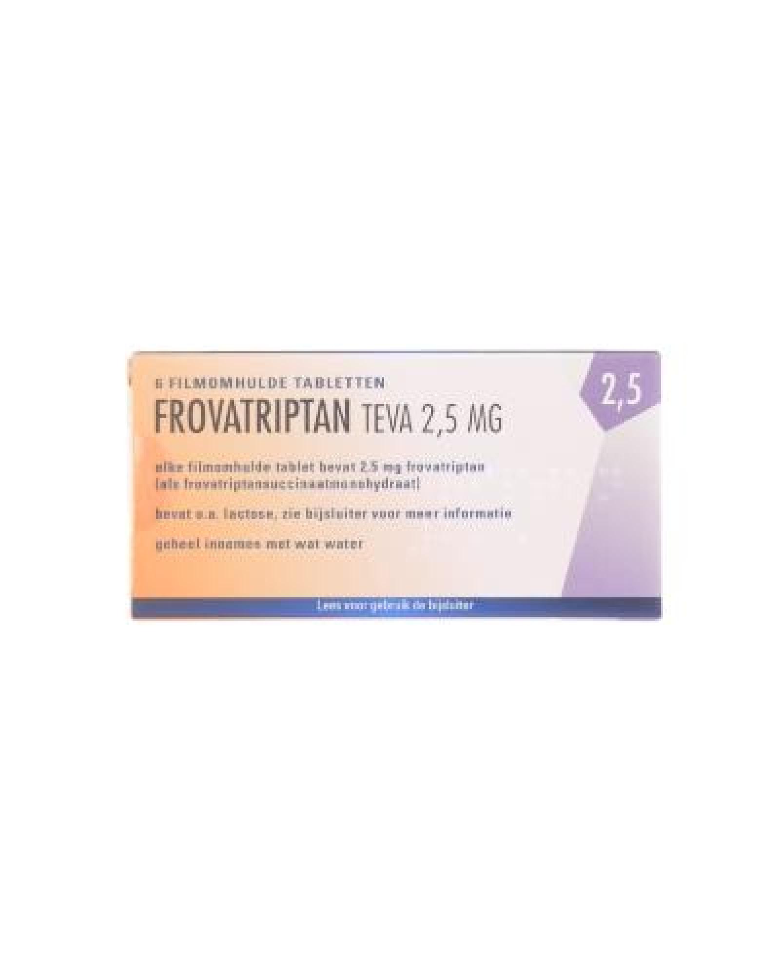 Frovatriptan teva 2,5mg tabletter 6 stk - Apotek 1