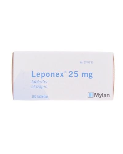 Leponex Tablett 25 mg 100 stk - Apotek 1