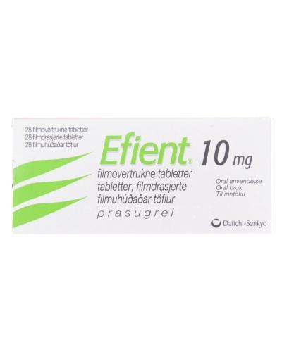 Efient Tablett, filmdrasjert 10 mg 28 stk - Apotek 1