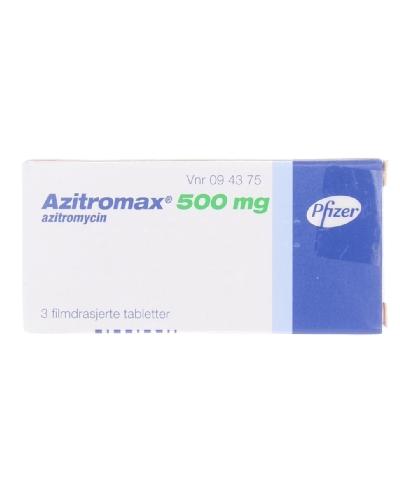 Azitromax 500 mg filmdrasjerte tabletter 3 stk - Apotek 1