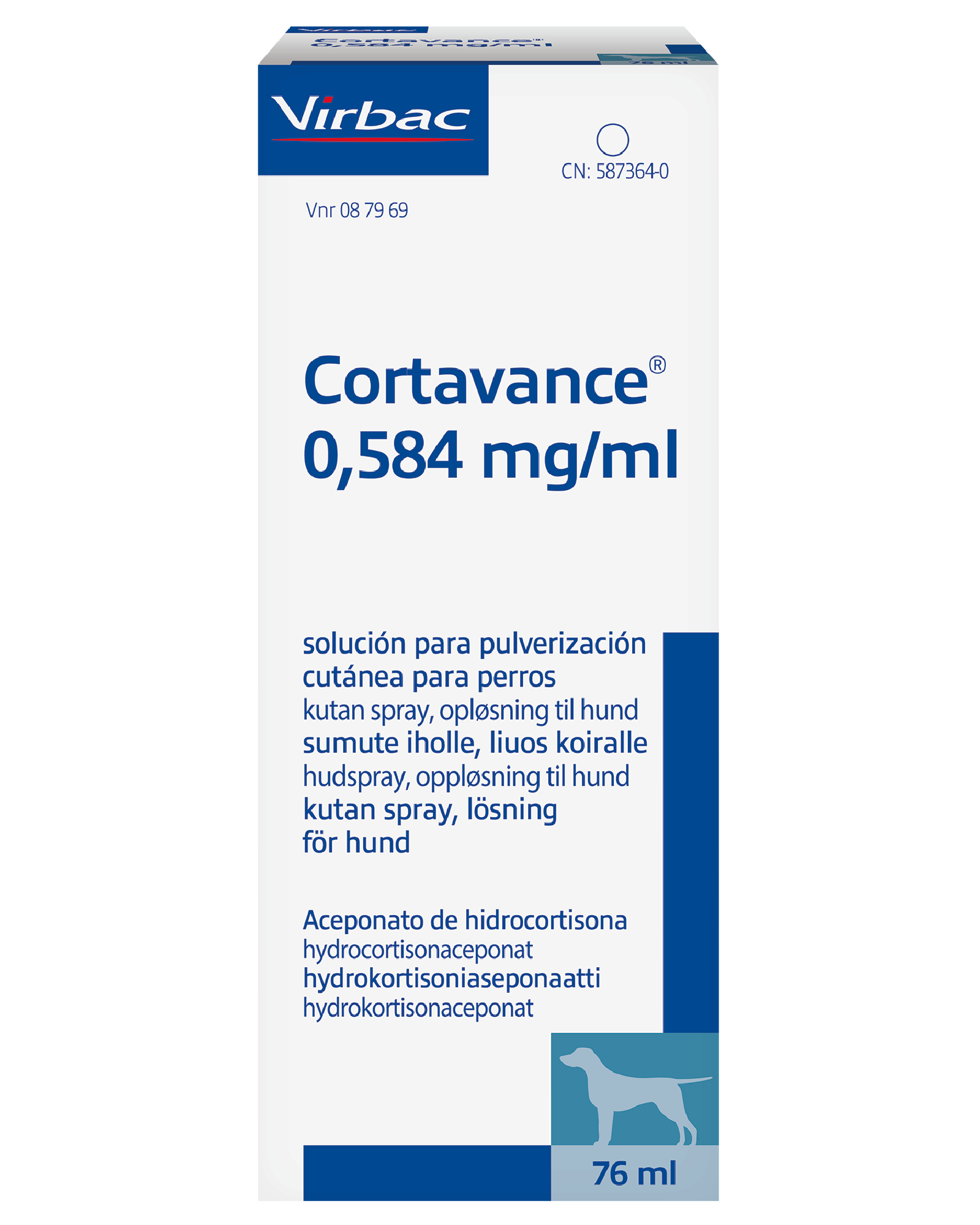 Cortavance vet hudspr 0,584mg 76 ML - Apotek 1