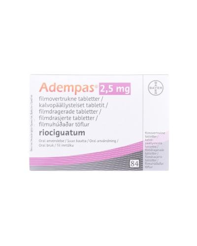 Adempas Tablett, filmdrasjert 2,5 mg 84 stk - Apotek 1