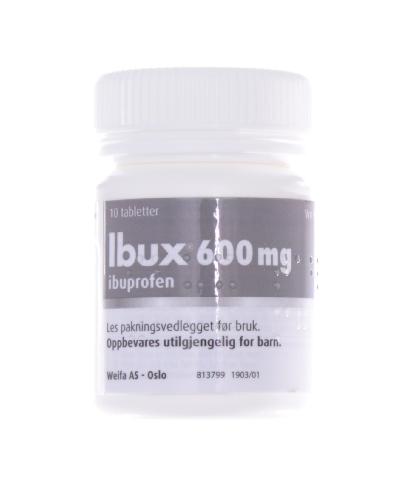 Ibux 600 mg filmdrasjerte tabletter 10 stk - Apotek 1