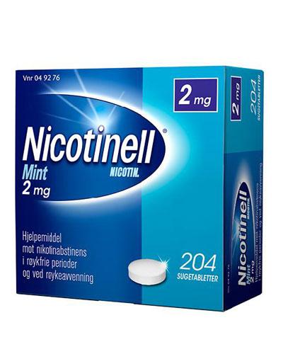 Nicotinell 2mg sugetabletter mint 204stk - Apotek 1