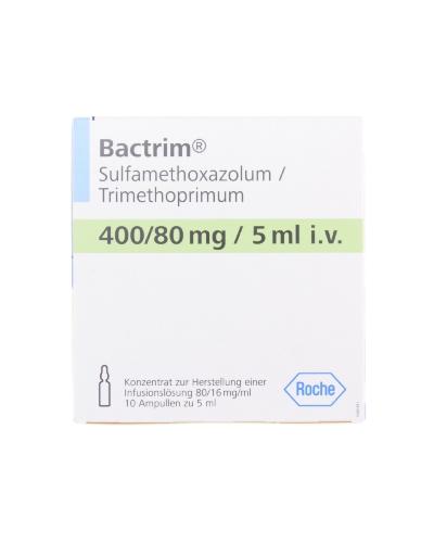 Bactrim 400+80mg/5ml infusjonskonsentrat 10x5 mlamp - Apotek 1