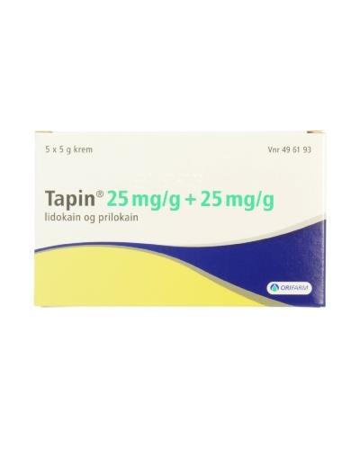 Tapin Krem 25 mg/g + 25 mg/g 5x5 g - Apotek 1