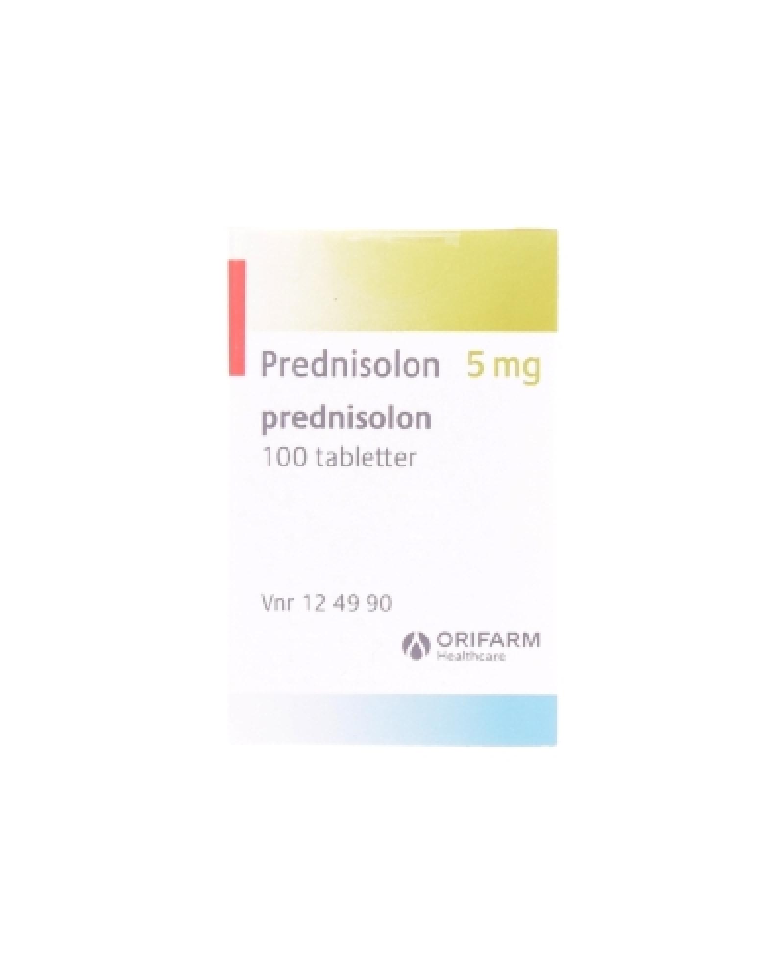Prednisolon Tablett 5 mg 100 stk - Apotek 1